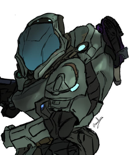 Fan Art Halo Reach Elite by SkyCrawlers on DeviantArt