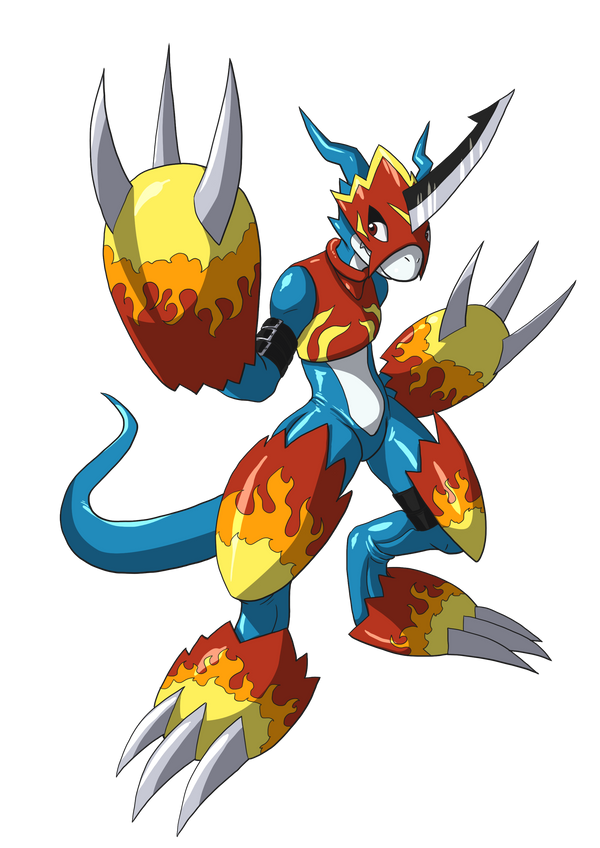 Flamedramon TF 02 by midorimushiG on DeviantArt