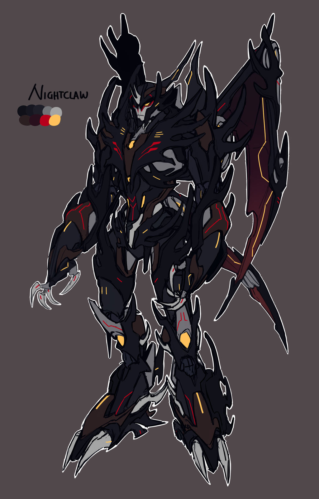 Predacon OC: Nightclaw by Mecha-Vision on DeviantArt