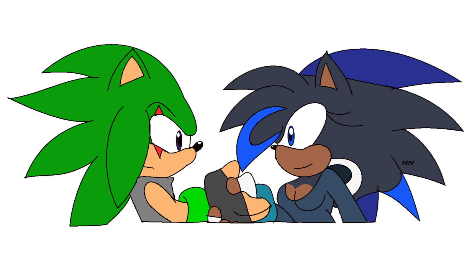 Sonic friend hand Shake by JFerral on DeviantArt