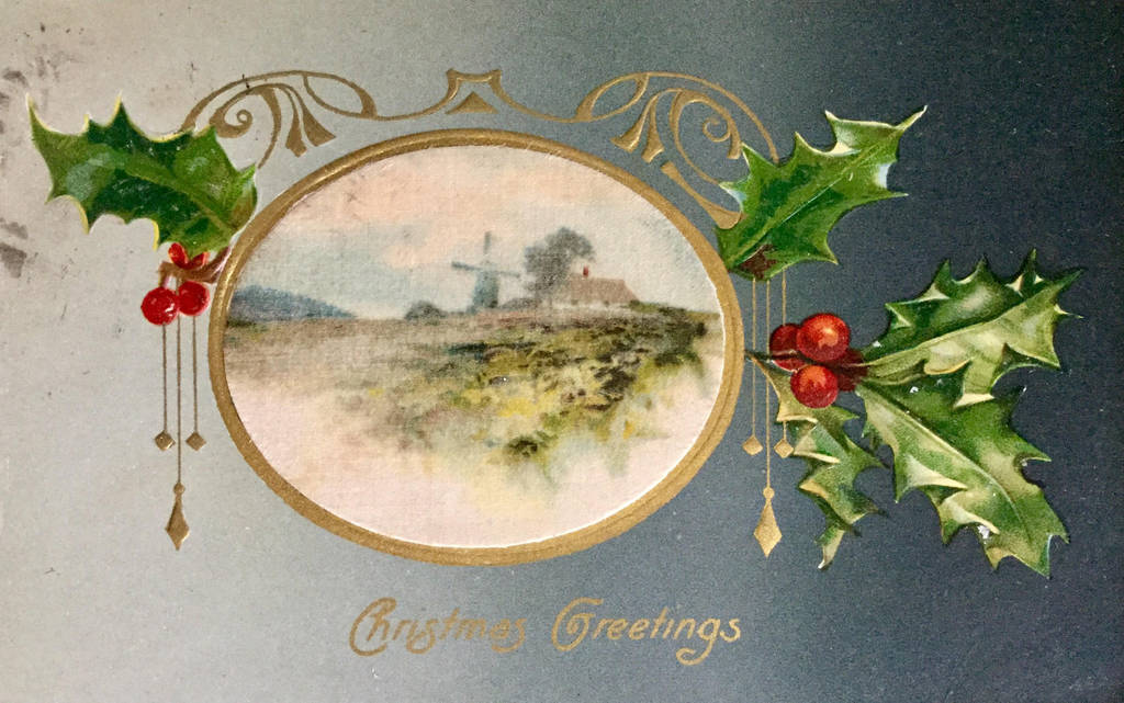 Vintage Christmas - Festive Windmill by Yesterdays-Paper on DeviantArt