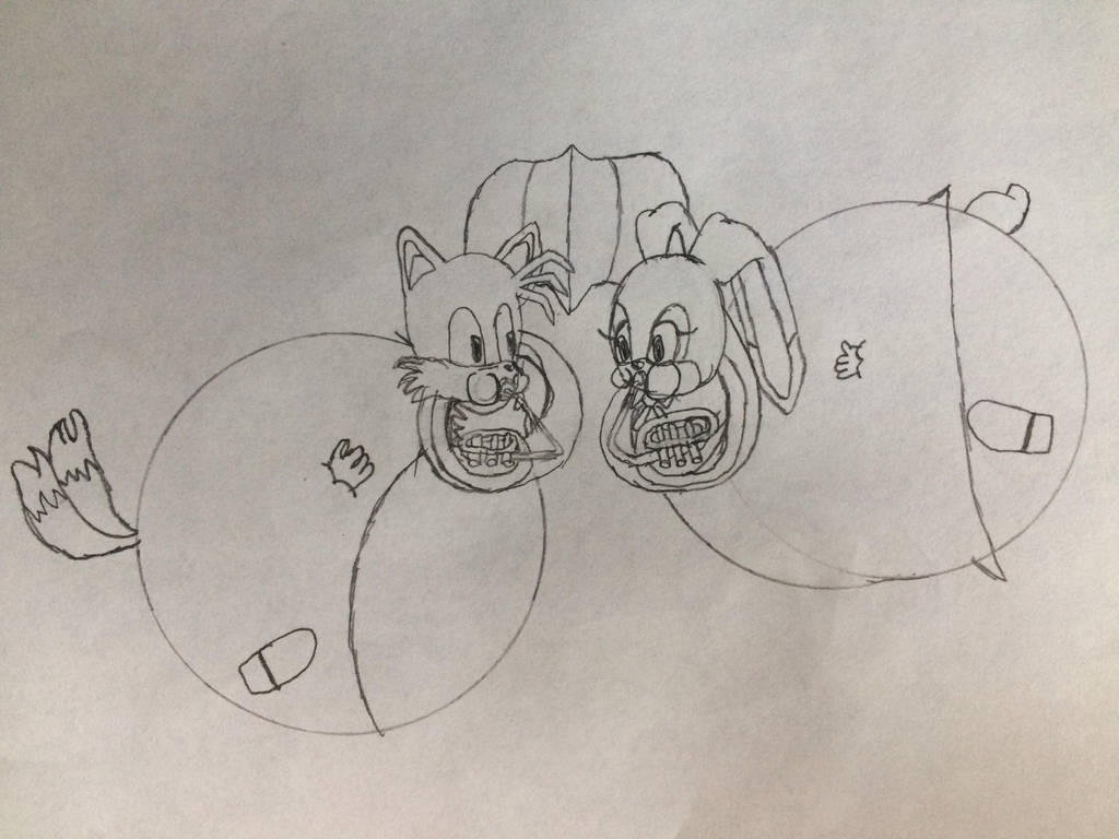 Tails and Cream Tuba Inflation by puffedcheekedblower on DeviantArt