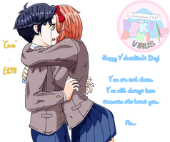 DDLC! - MC x Yuri Valentine's Day 2018 by TDPNeji on DeviantArt