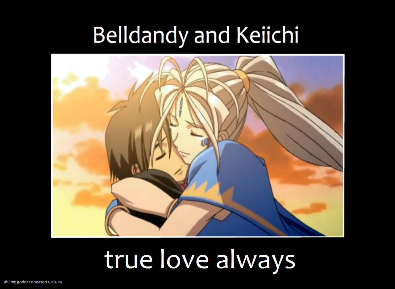 Ah! My Goddess: Belldandy and Keiichi true love by gamera68 on DeviantArt