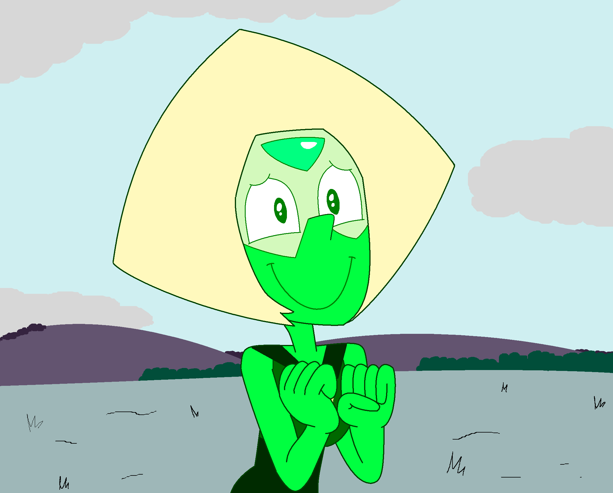 Peridot Art [Steven Universe] by MarkRoosien on DeviantArt