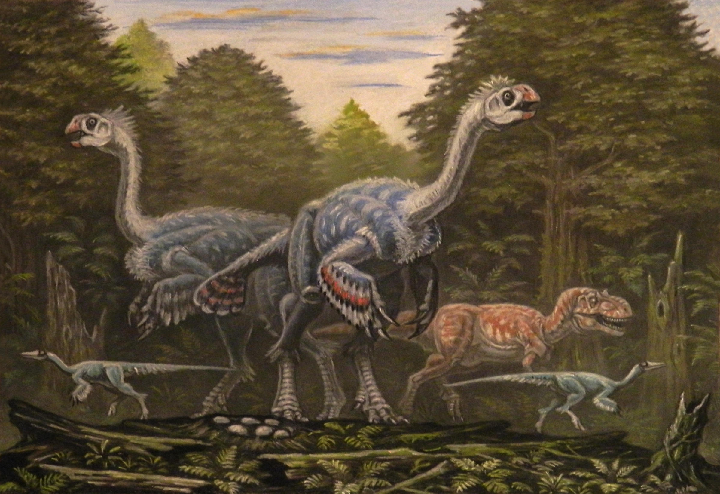 Gigantoraptor, Alectrosaurus by ABelov2014 on DeviantArt