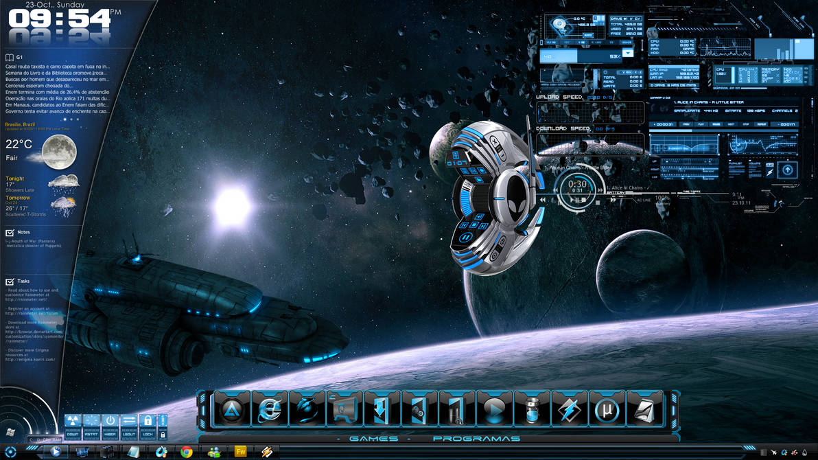 SPACECRAFT DESKTOP THEME by leobru19 on DeviantArt