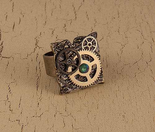 Steampunk ring by skuggsida on DeviantArt