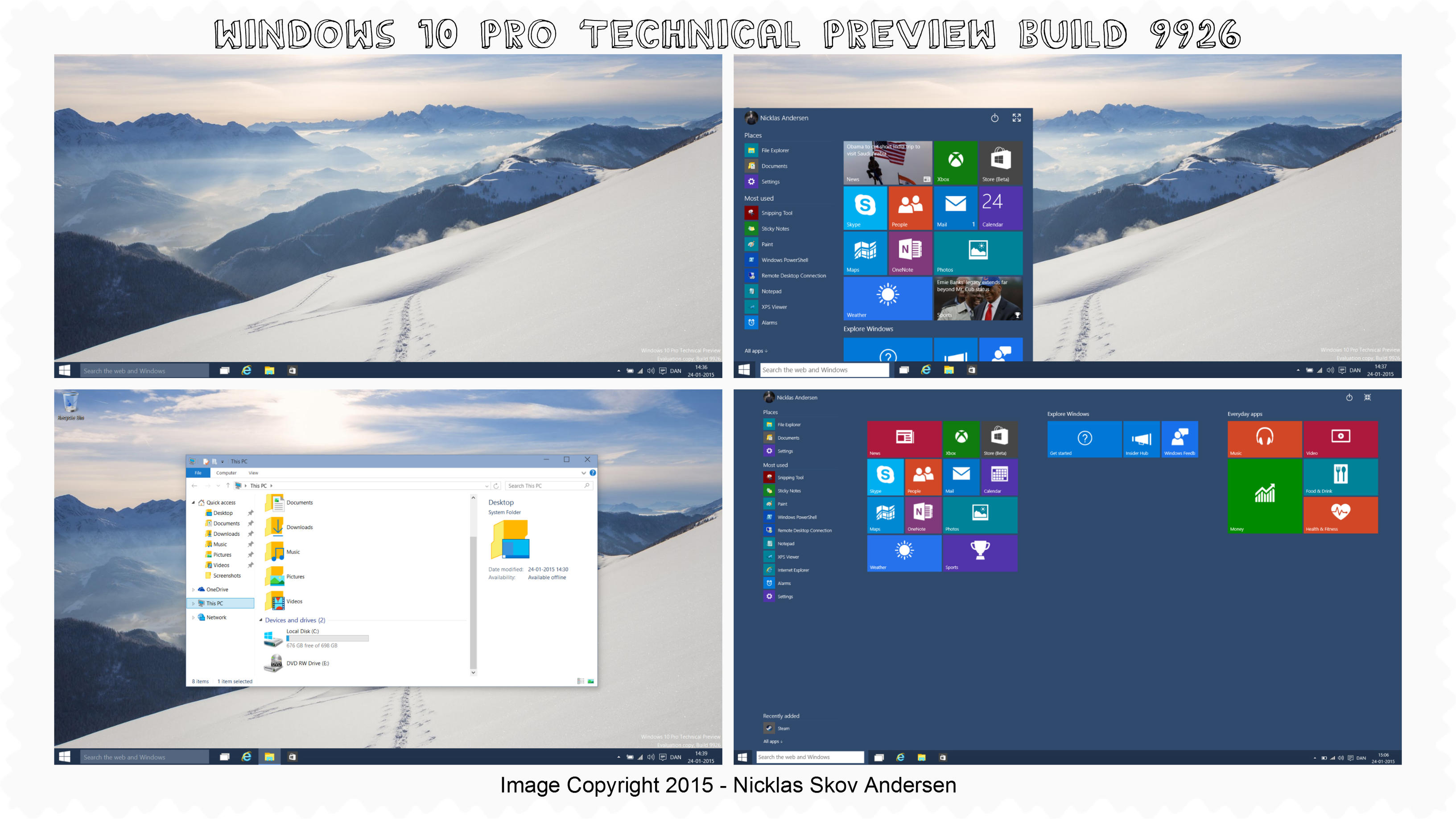 Windows 10 Pro Technical Preview Build 9926 (2015) by NicklasAndersen ... Windows 10 Pro Technical Preview Build 9926 (2015) by NicklasAndersen ...