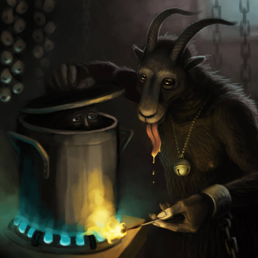 Krampus in the Kitchen by nilwilnil on DeviantArt