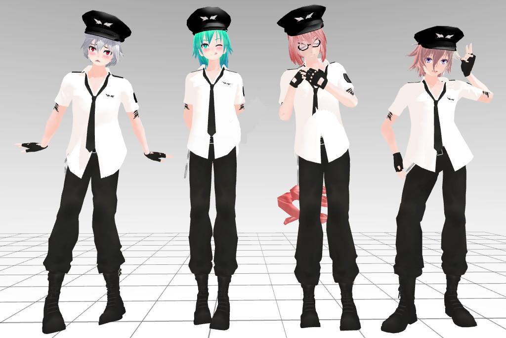 MMD Pack Boys Tda Police Download !! ( Close ) by InoriAruma on DeviantArt