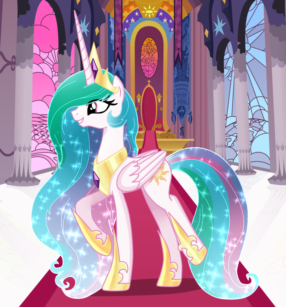 Princess Celestia (Redraw) - Mlp by SugaryIceCreamMlp on DeviantArt