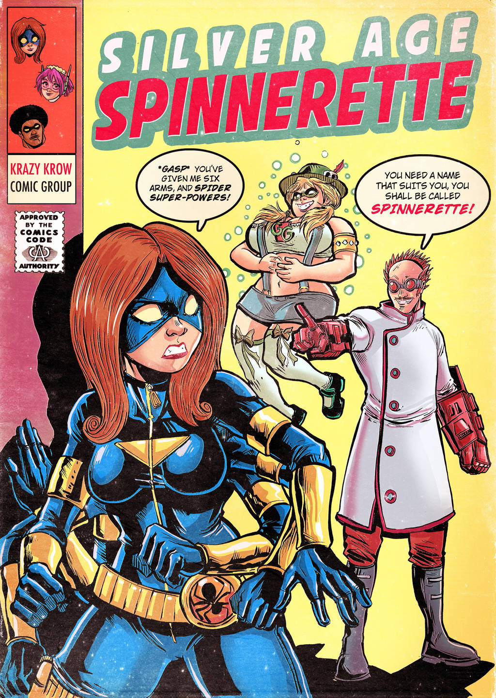 Silver Age Spinnerette cover! by KrazyKrow on DeviantArt