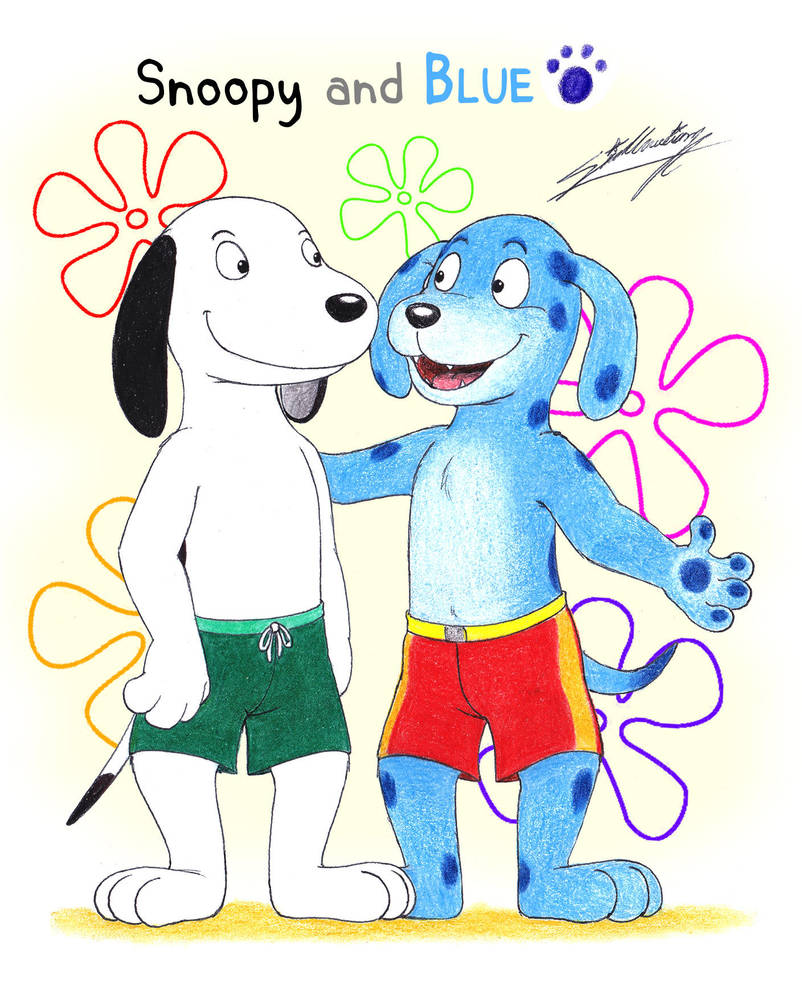 Snoopy and Blue! by SAGADreams on DeviantArt
