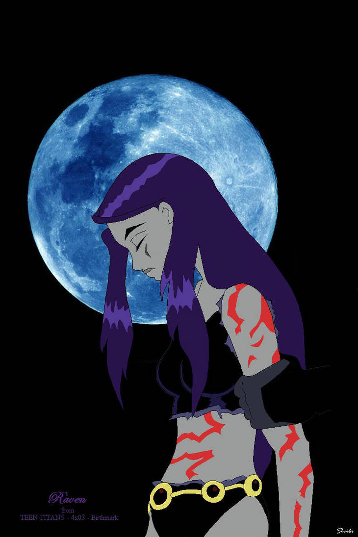 Teen Titans-Raven - birthmark by Sheilagold on DeviantArt