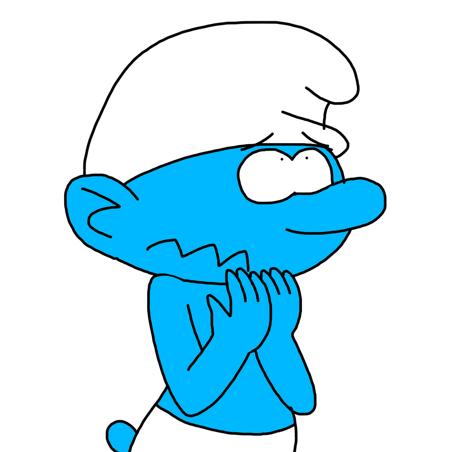 Scaredy Smurf by MarcosPower1996 on DeviantArt