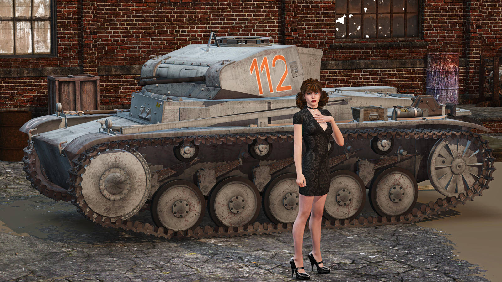 Panzer II - City Pinup by ccbig on DeviantArt