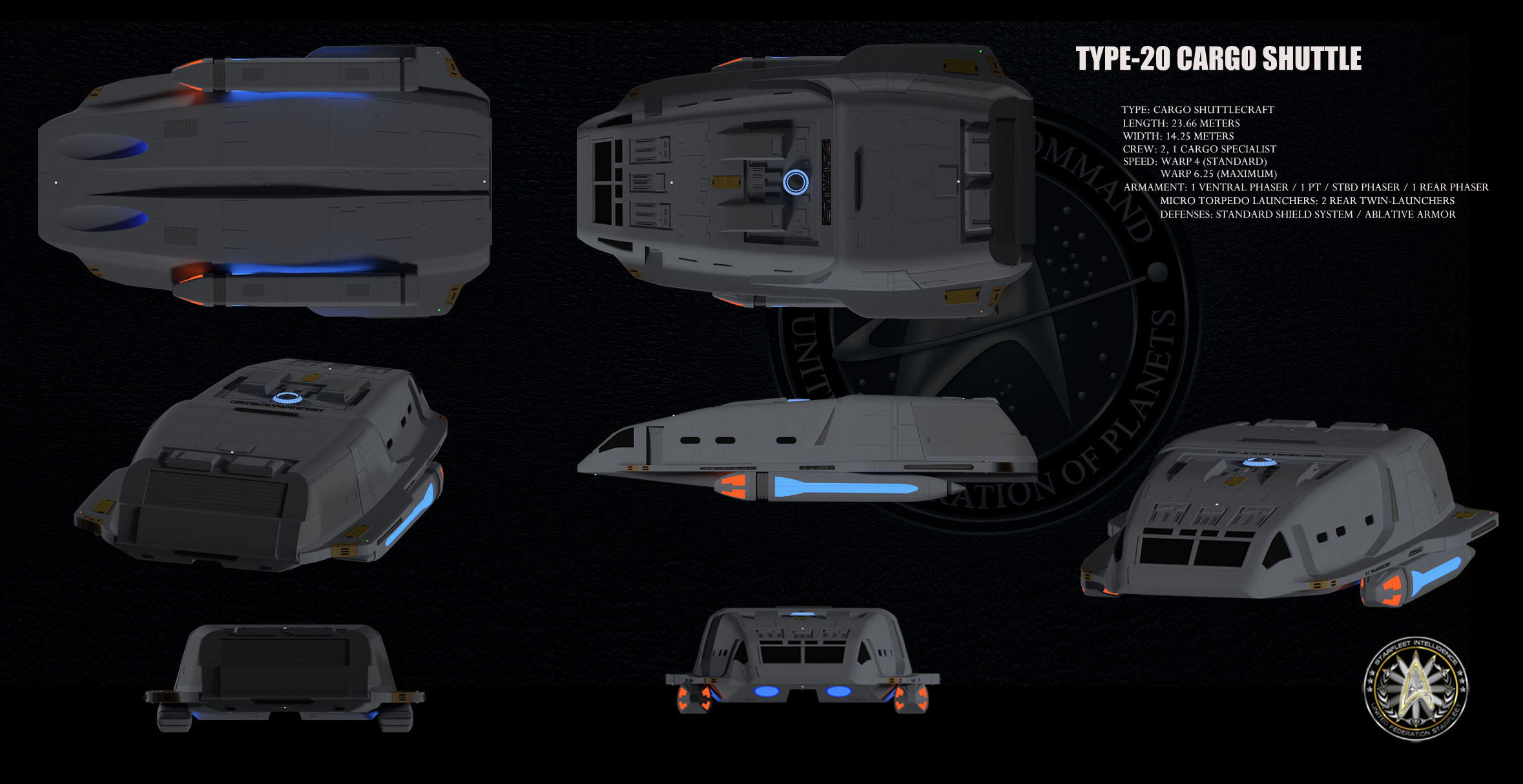Star Trek Type-20 Shuttle by isfj1009 on DeviantArt