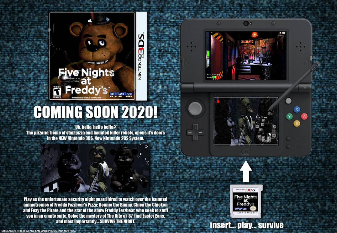 Five Night's at Freddy's 3DS Game Case Cover by CoreMindsArtist on ...