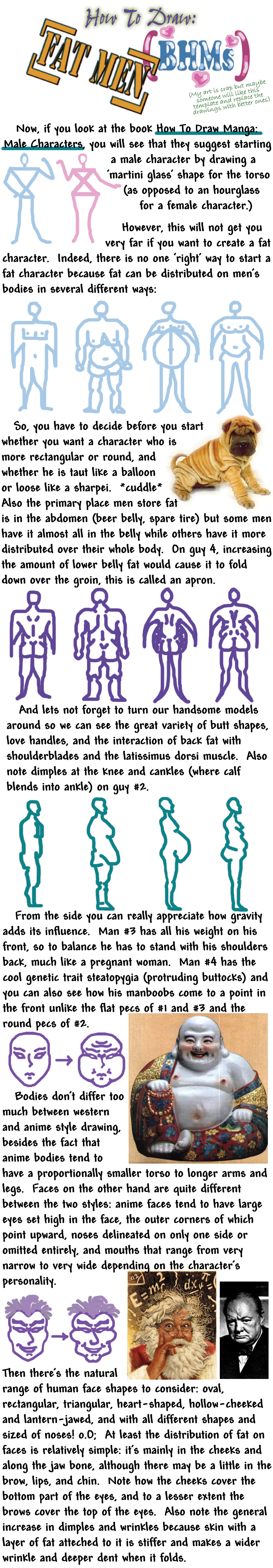 Drawing Fat Men BHMs by sunandshadow on DeviantArt