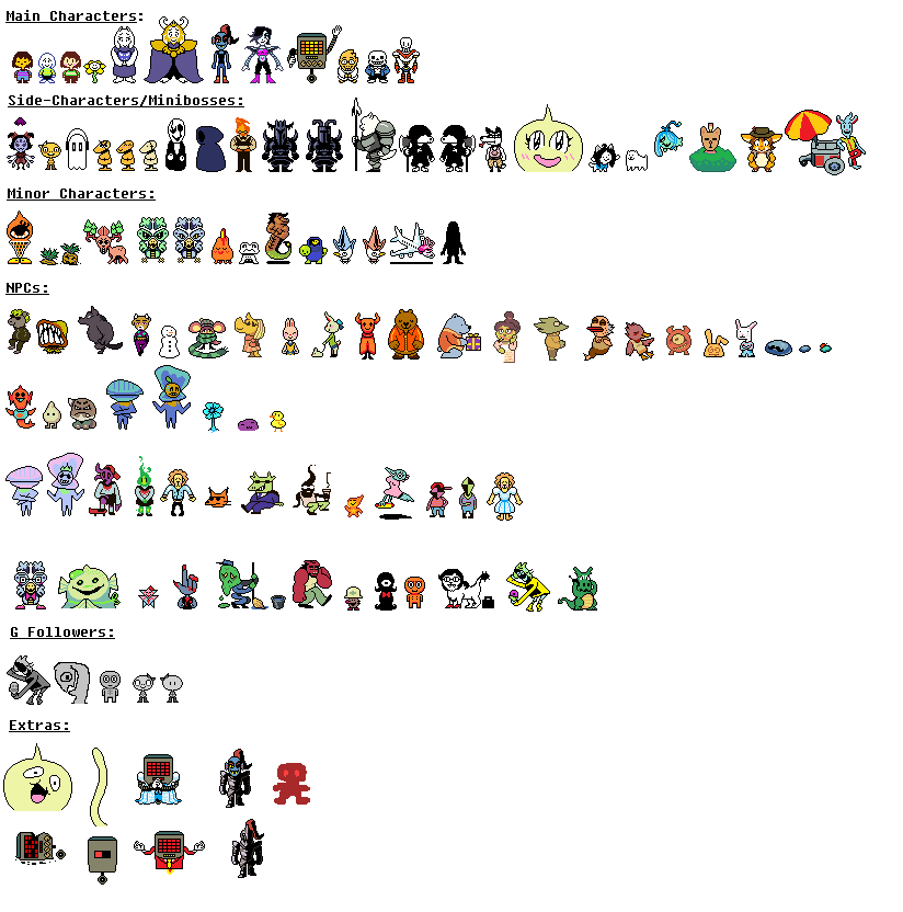 Undertale Overworld Sprites Spriter's Resource by artoil on DeviantArt