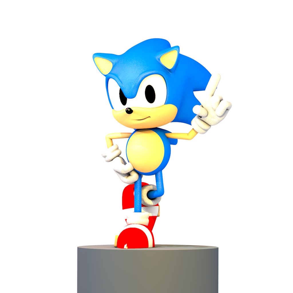 Classic sonic model by nathanzica by NathanzicaOficial on DeviantArt