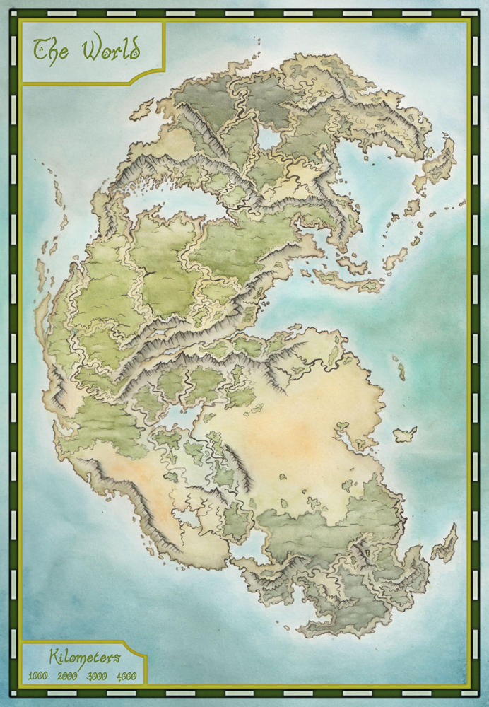 Pangea map by LingonB on DeviantArt