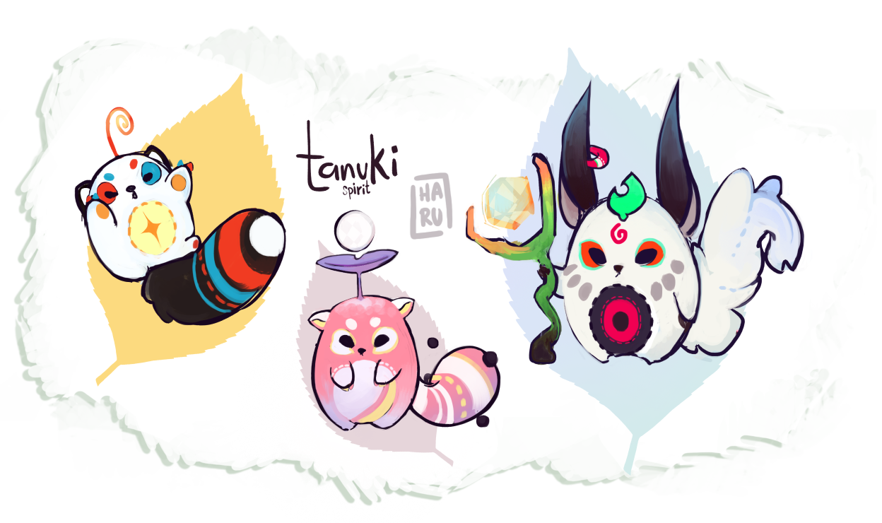[ tanuki spirit ] 01 CLOSED by Harumonlandia on DeviantArt