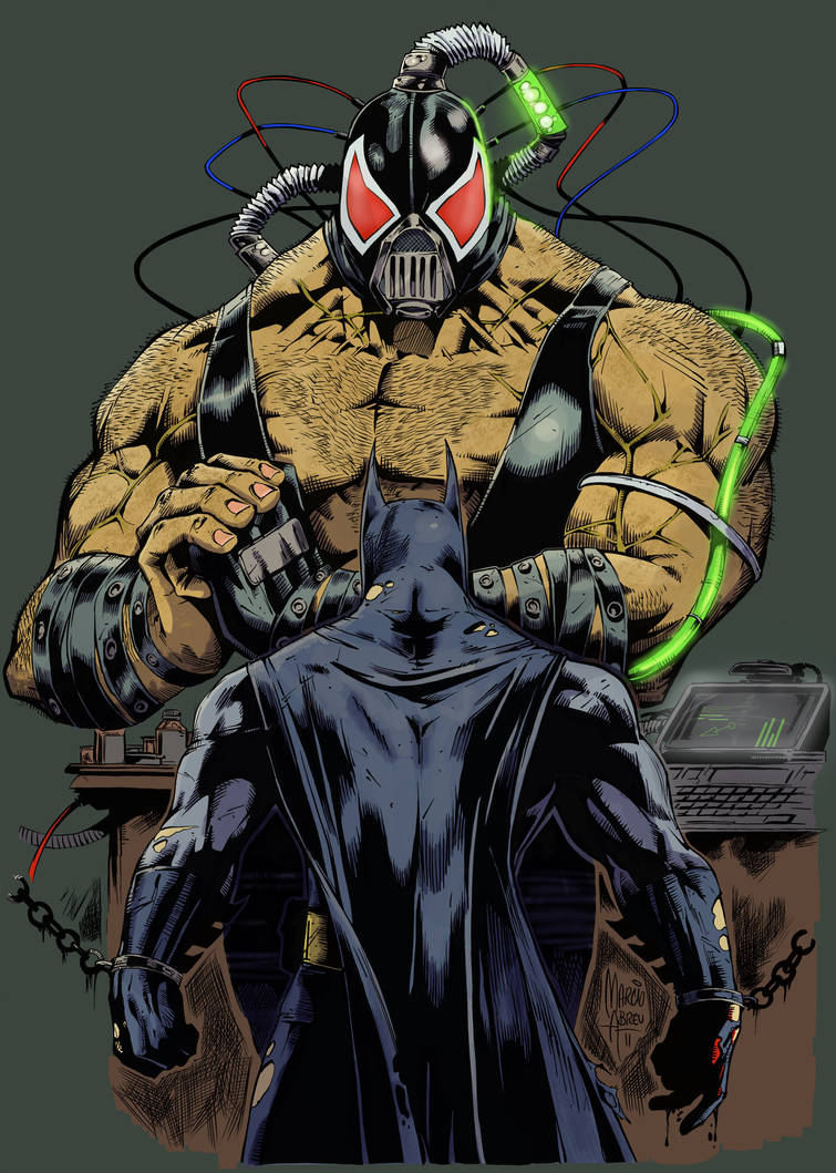 Batman x bane by Marcio Abreu by Pendecon on DeviantArt