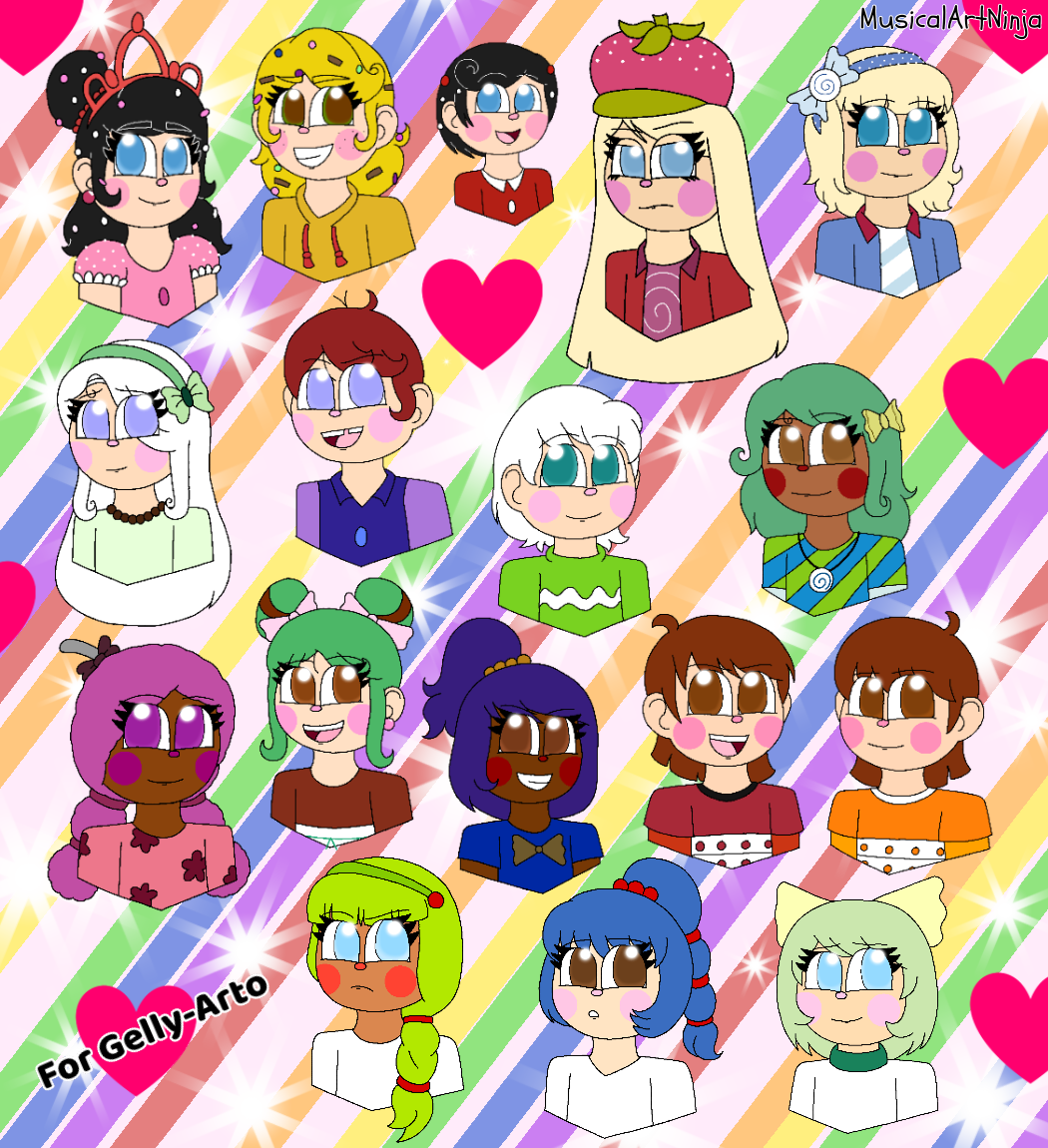 Gellyverse ~ Headshot Busts (Speedpaint) by MusicalArtNinja on DeviantArt