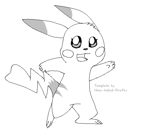 Female Pikachu Base by Nine-tailed-FireFox on DeviantArt