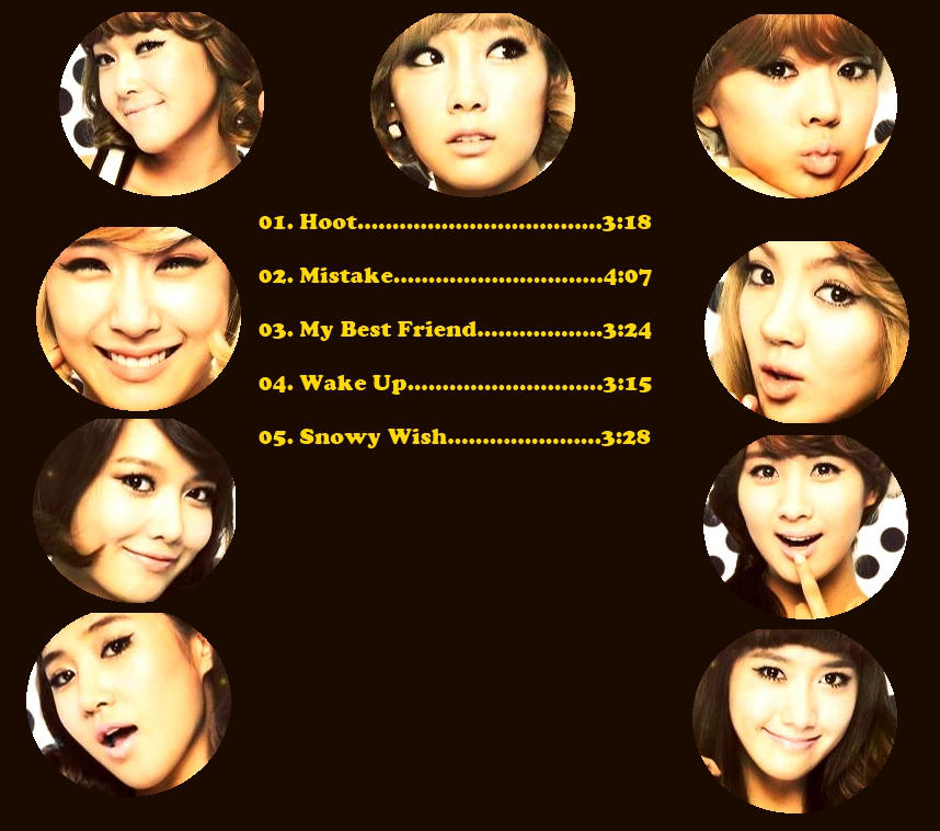 Girls' Generation - Hoot Mini Album Back Cover by laralover100 on ...