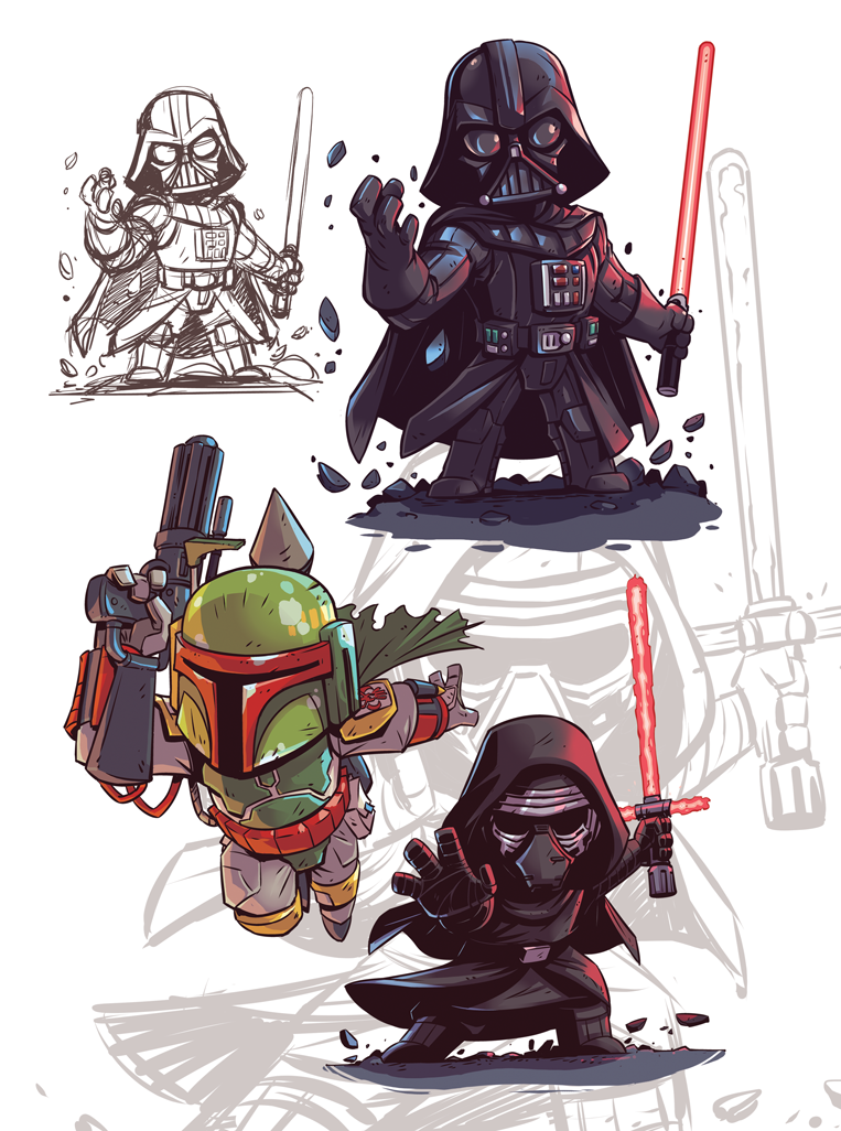 Star Wars Chibis by DerekLaufman on DeviantArt