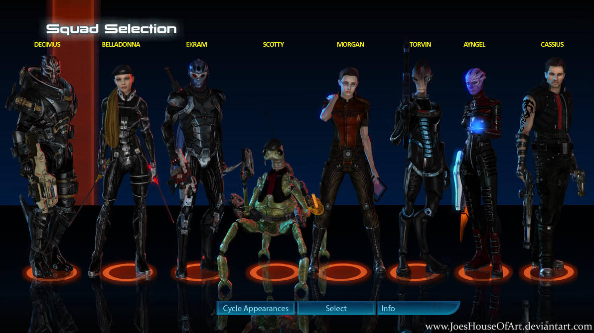 Mass Effect Occitania - Paragon Squad Select by ShaunsArtHouse on ...