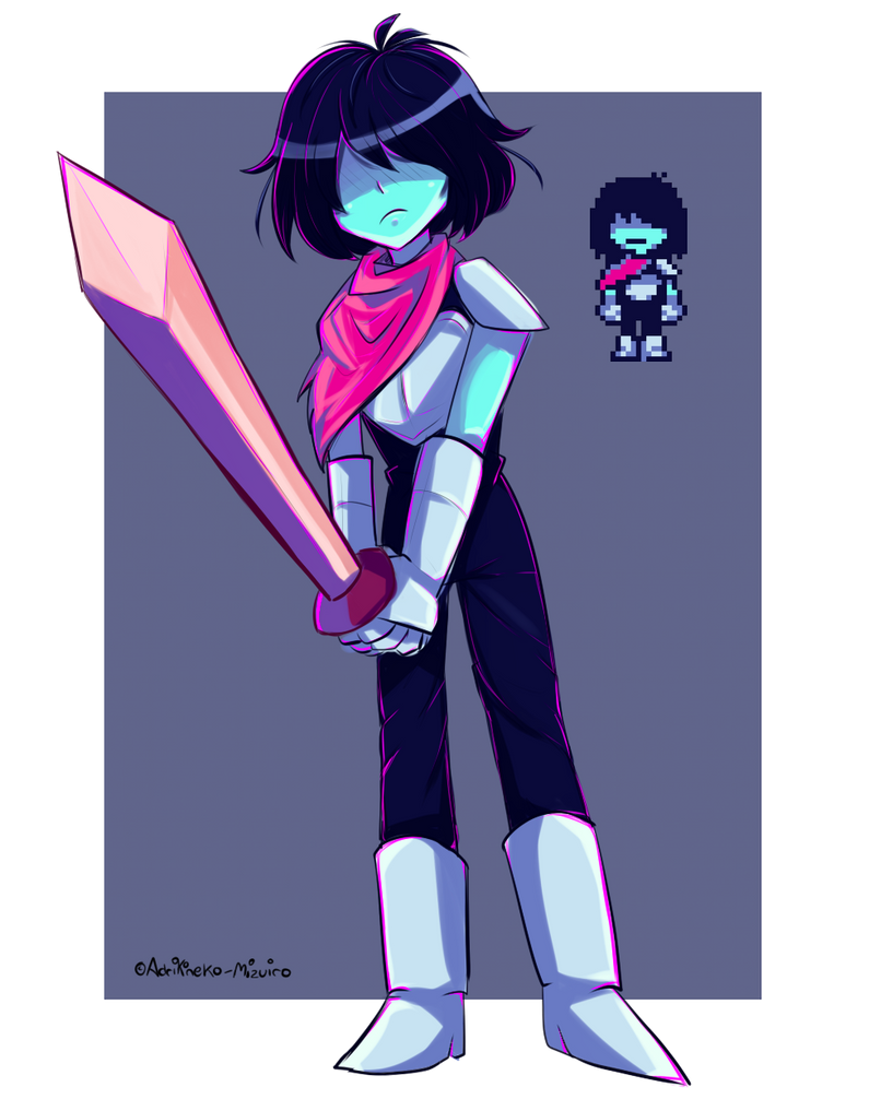 Kris deltarune by AdriKoneko-Mizuiro on DeviantArt