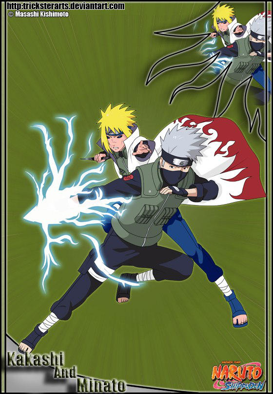 Kakashi And Minato by TrIktsEr on DeviantArt