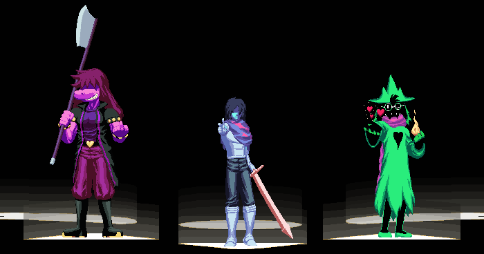 deltarune fanart - the main three heroes by DOA687 on DeviantArt