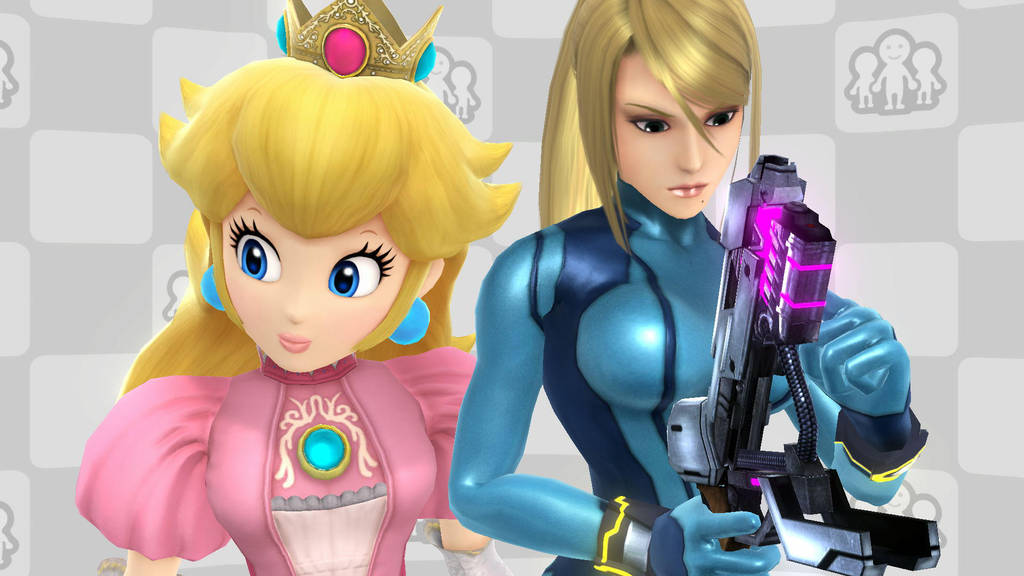 Princess Peach And Zero Suit Samus By Asdh On Deviantart