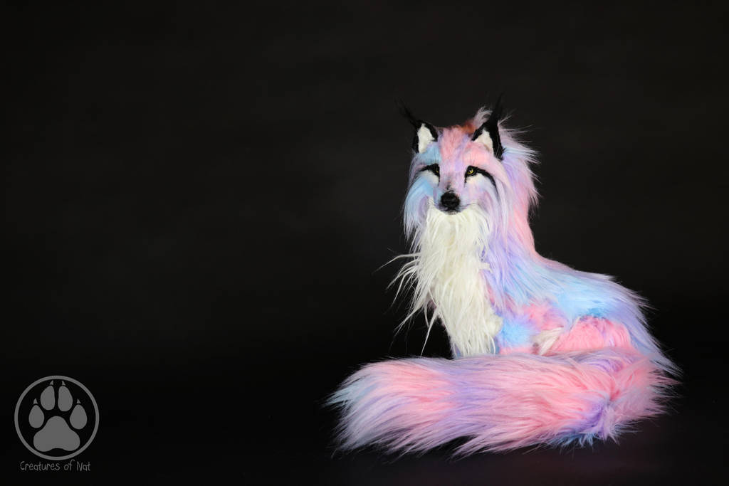 SOLD Pastel Wolf commission poseable artdoll OOAK by CreaturesofNat on ...