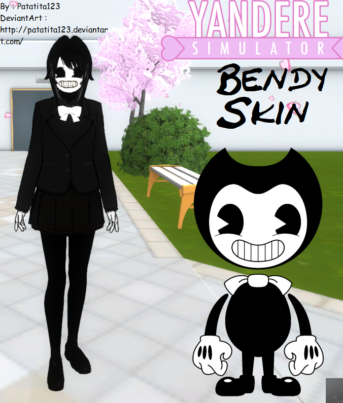 Yandere Simulator Skin : Bendy by Patatita123 on DeviantArt