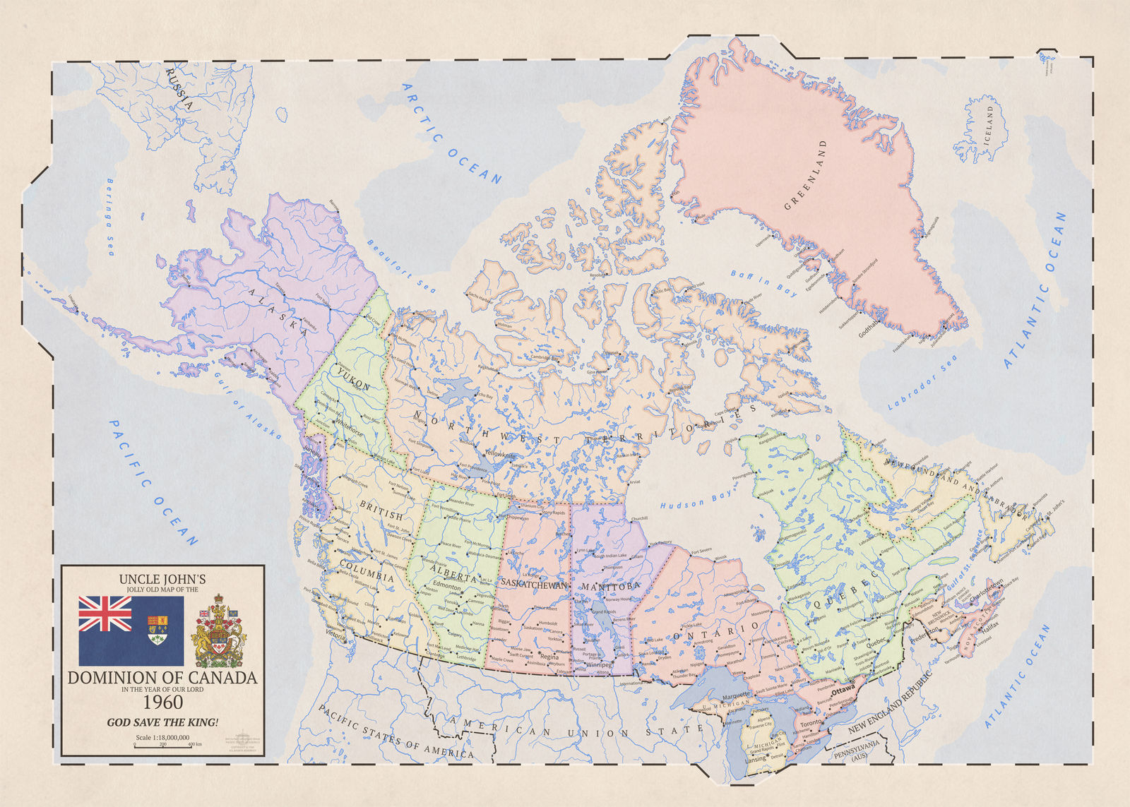 Maple Leaf Forever: Map of Crown Atomic Canada by Vexillographist on ...
