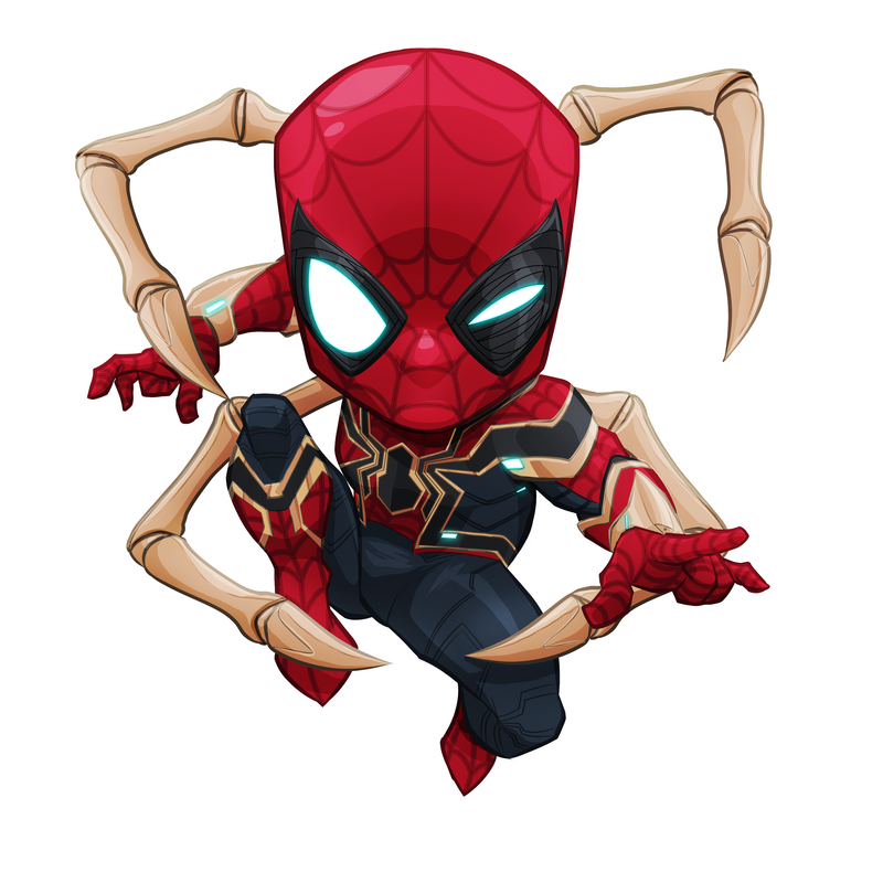 IRON SPIDER Chibi by BCXart on DeviantArt