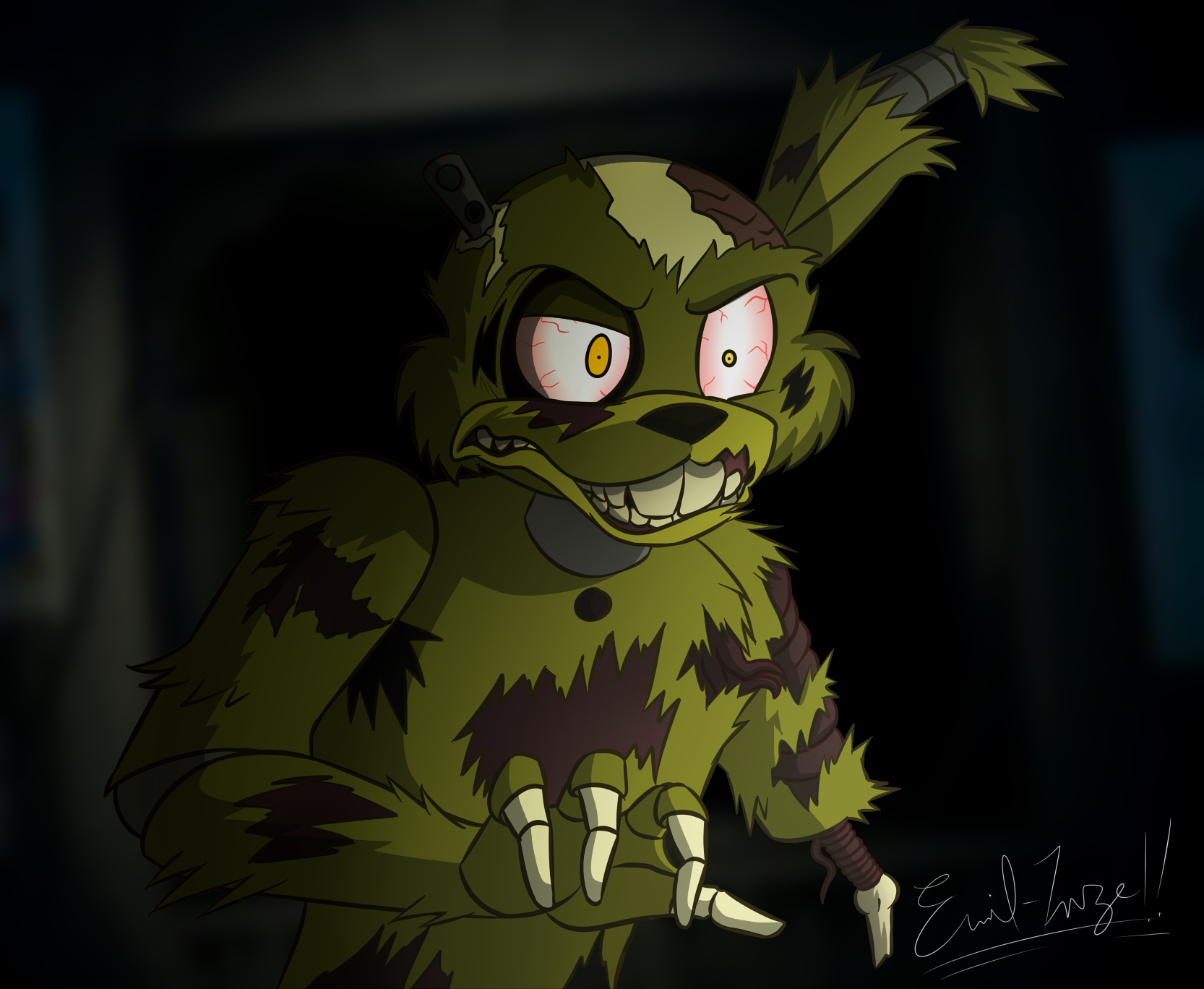 Salvaged Springtrap (Tony Crynight Version) by Emil-Inze on DeviantArt