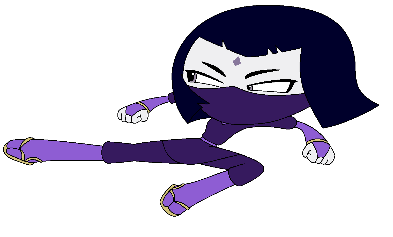 Raven Kick! by author92 on DeviantArt