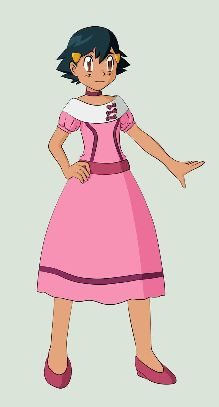 Ash Crossdressing 02 by Shiroshi-san on DeviantArt