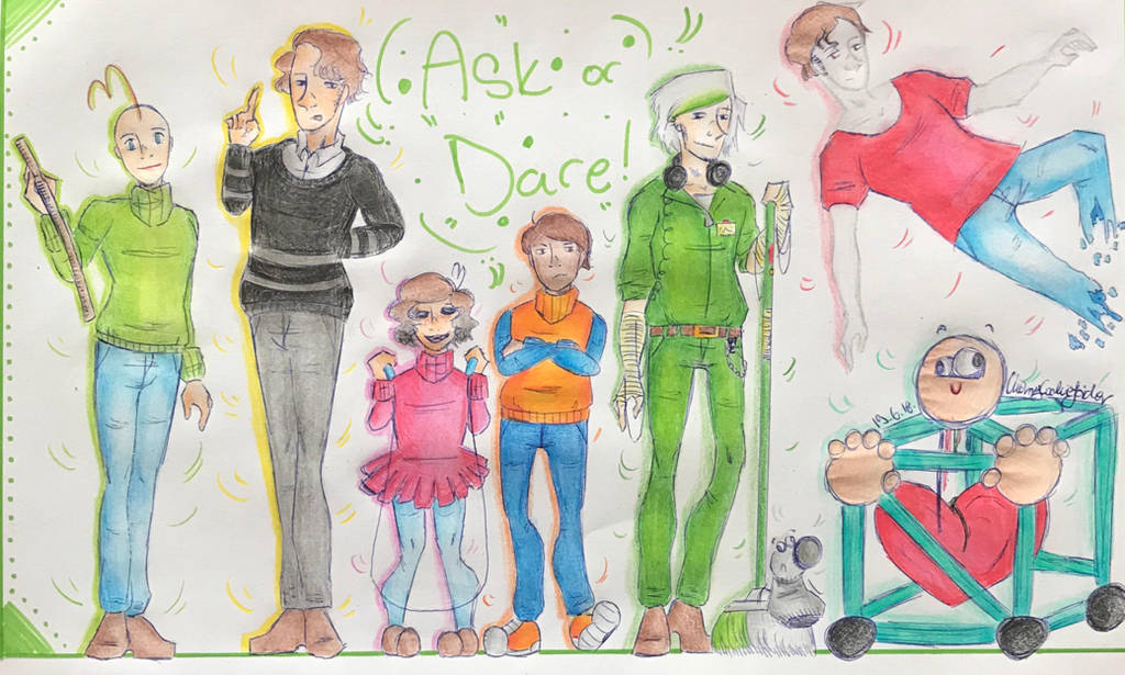 Ask or Dare Baldi and Friends!~:.| by CherryCookieSpider on DeviantArt
