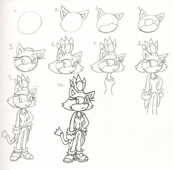How to Draw: Blaze the Cat by Safarithecat on DeviantArt