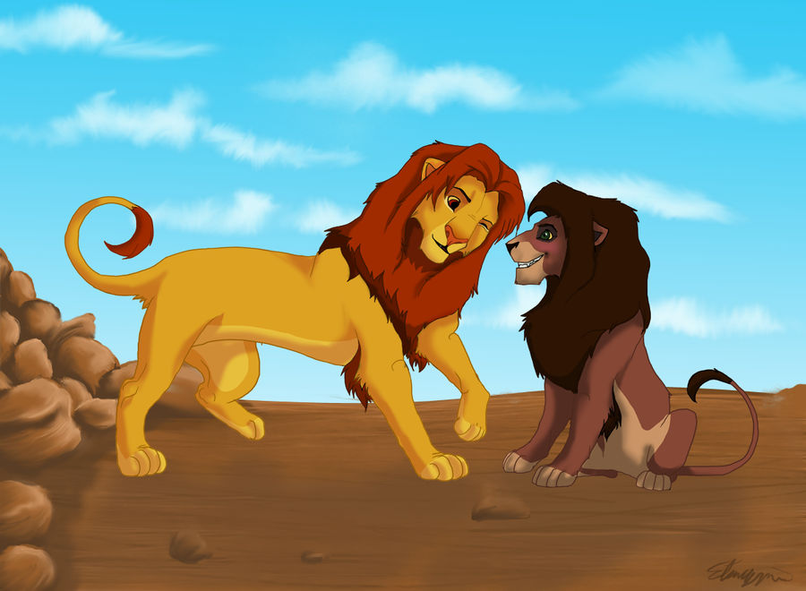 Simba And Kovu By Thedreamfail On Deviantart 