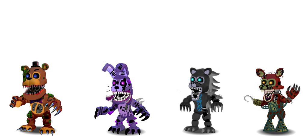 All twisted animatronics (Confirmated) by Diegopegaso87 on DeviantArt