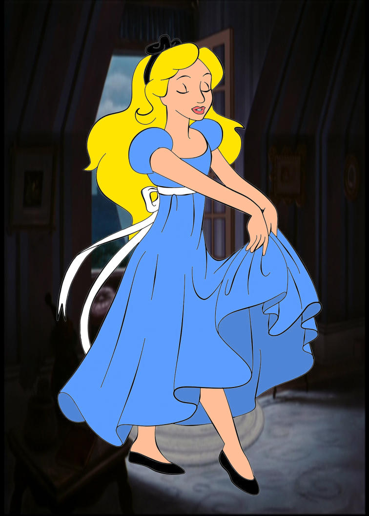 Disney Linearts, Alice by kingdomdisney on DeviantArt